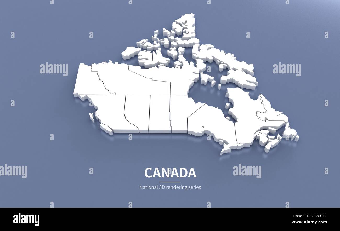 Canada map hi-res stock photography and images - Alamy