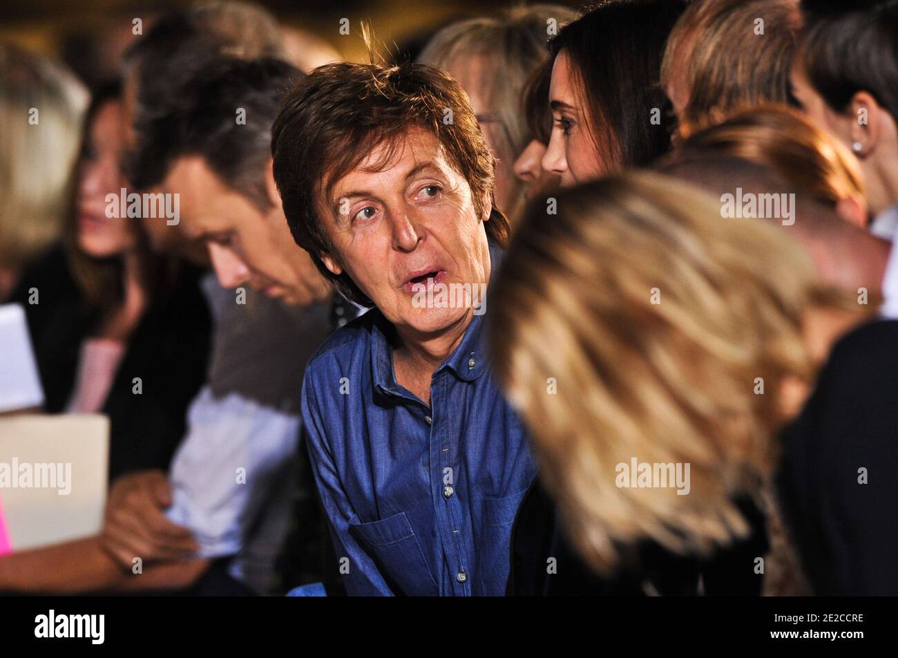 Paul McCartney, Nancy Shevell, James McCartney attending the Stella ...
