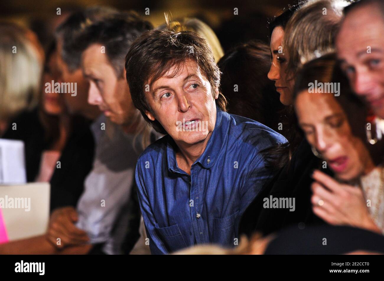 Paul McCartney, Nancy Shevell attending the Stella McCartney Ready-to ...