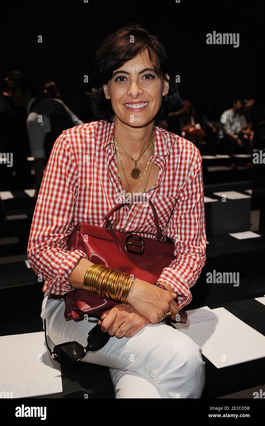 Ines de la Fressange attending the Giambattista Valli Ready-to-Wear ...