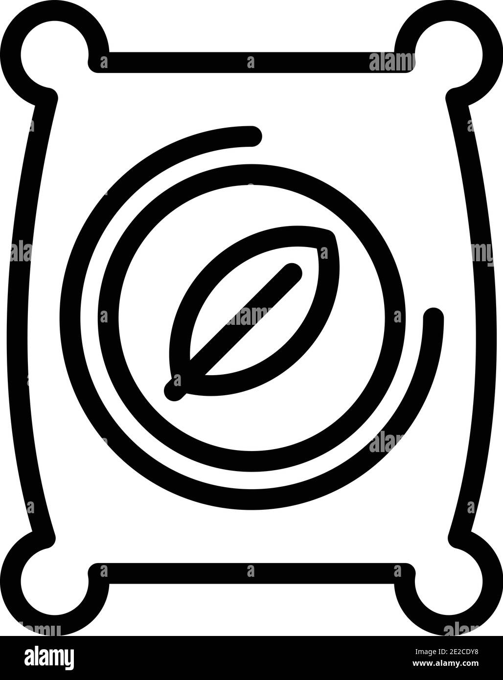 Eco grain sack icon. Outline eco grain sack vector icon for web design ...
