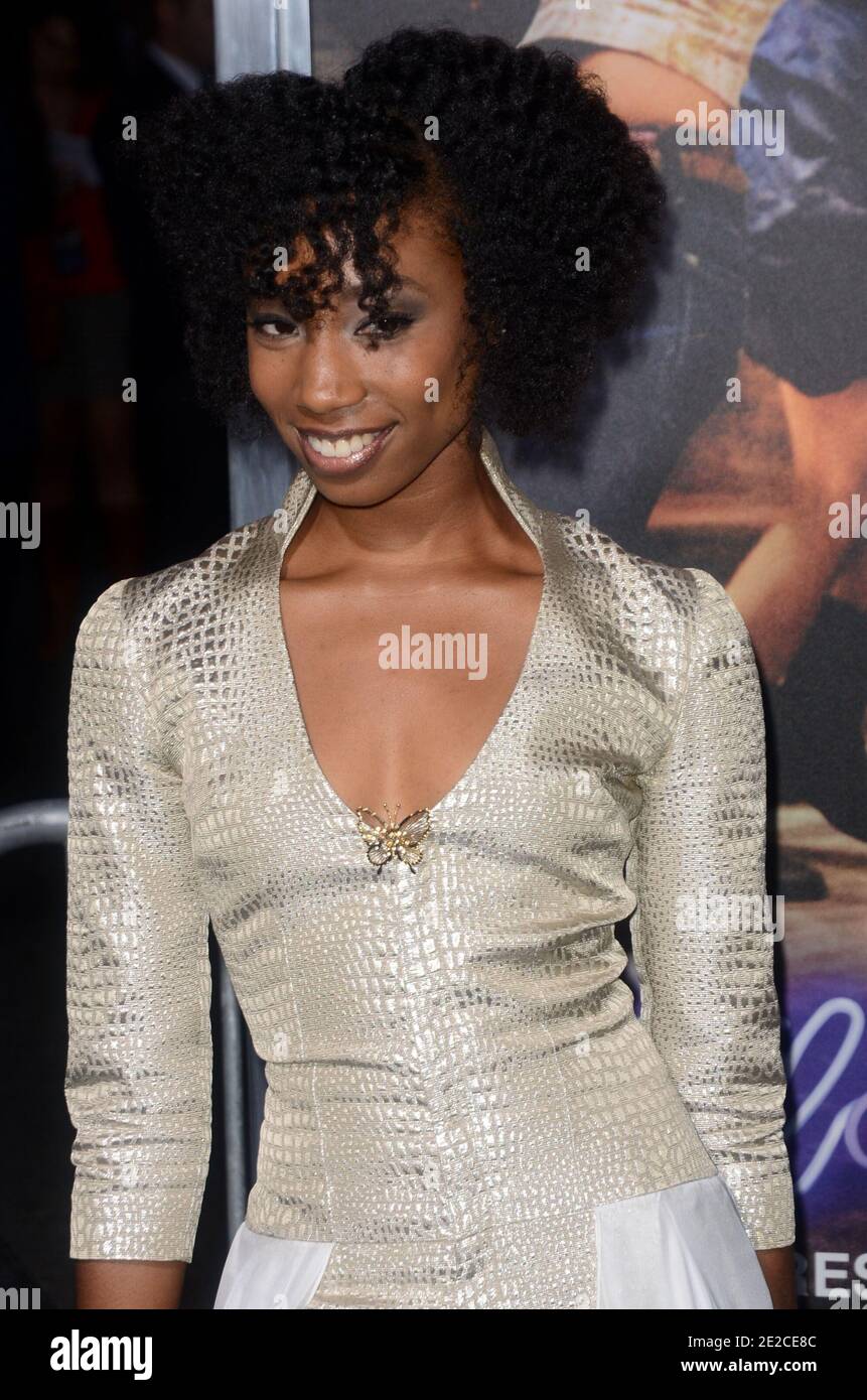 Enisha Brewster arriving for Paramount pictures premiere of 'Footloose ...