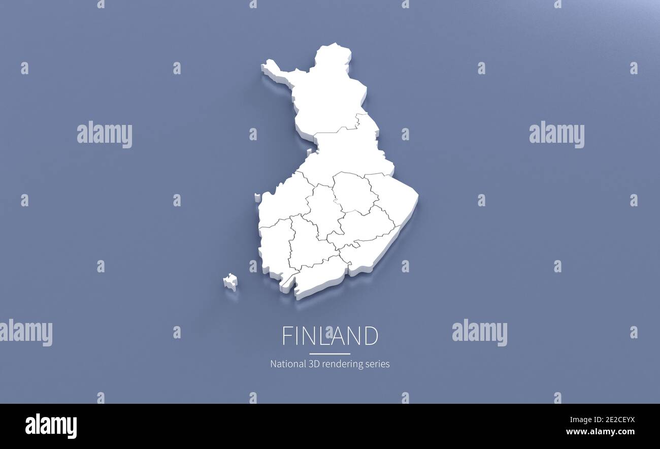 Finland territory map hi-res stock photography and images - Alamy