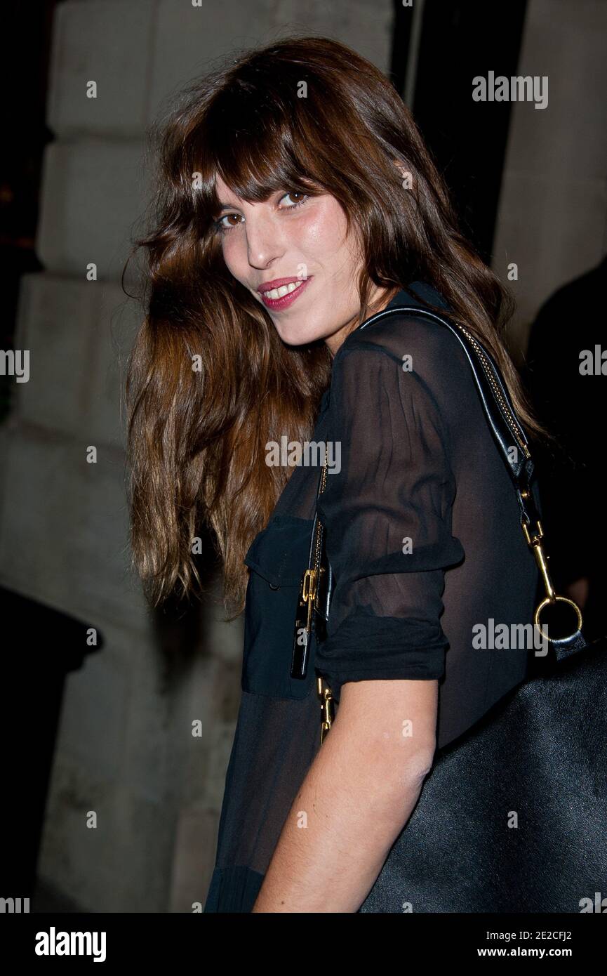 Lou Doillon attending the 'Kate Moss for Fred' presentation and party ...