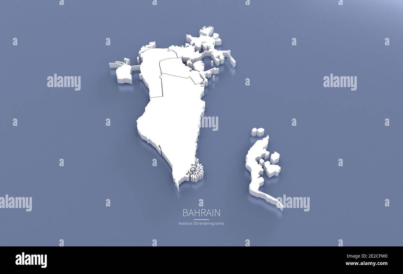 Bahrain map hi-res stock photography and images - Alamy