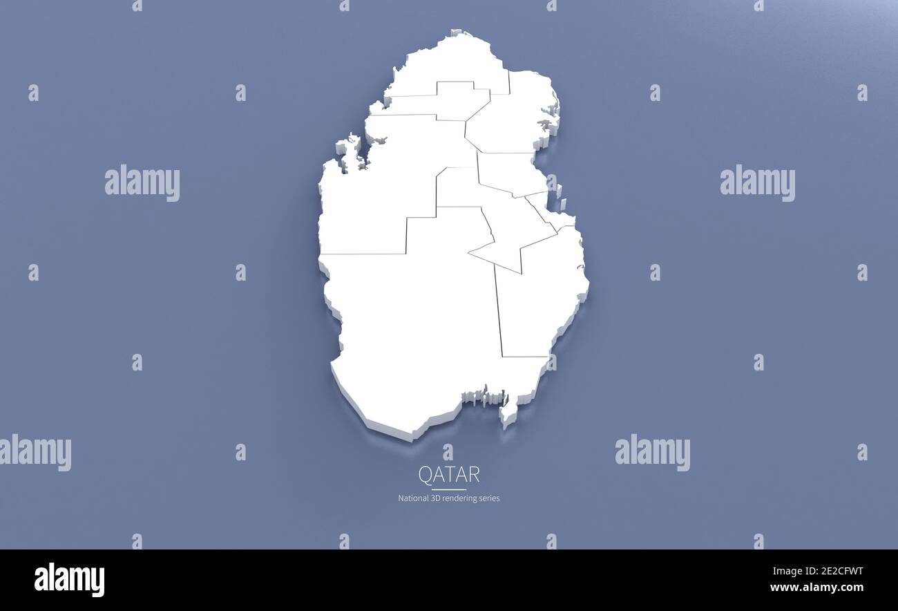 Qatar map hi-res stock photography and images - Alamy