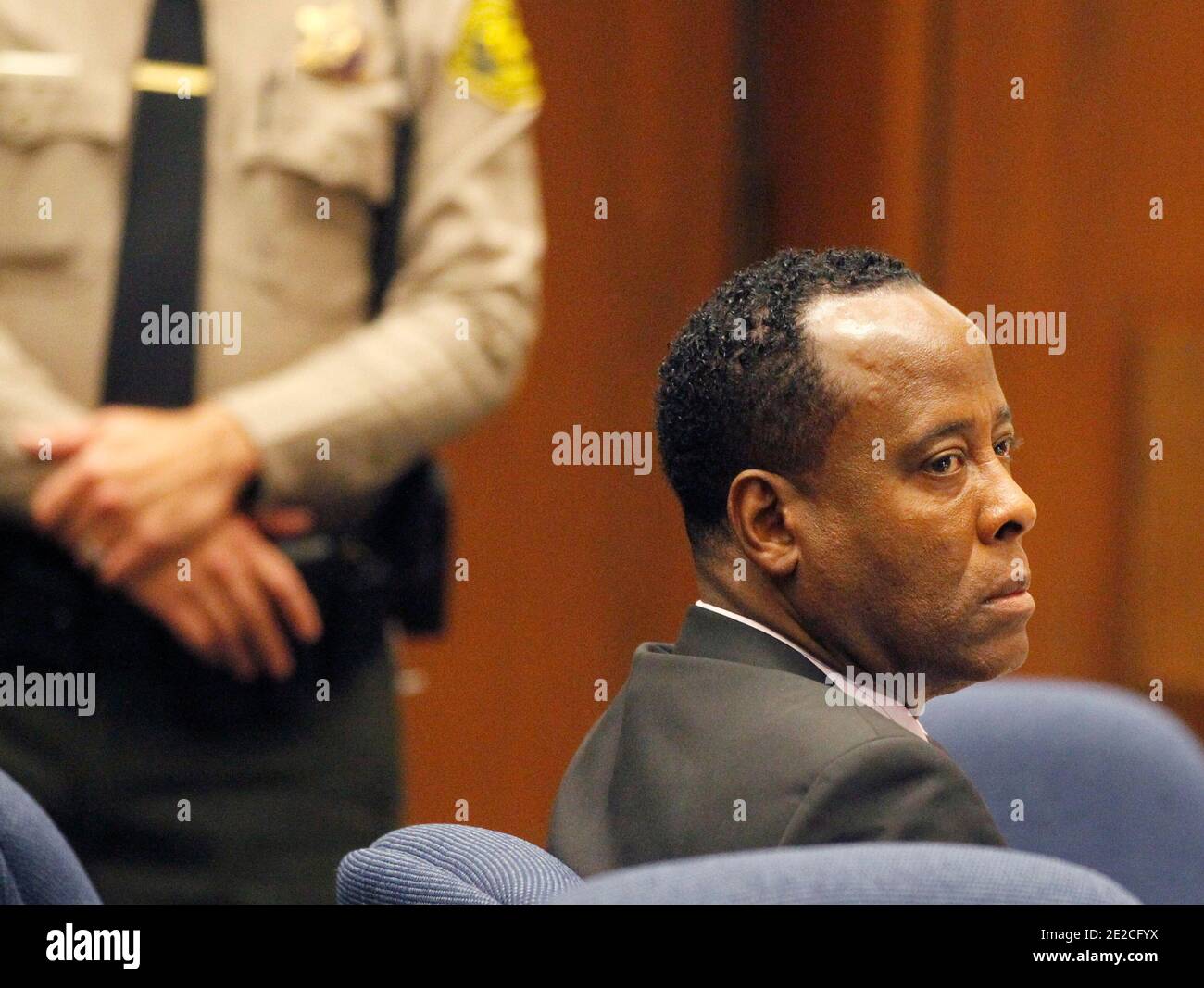 Dr. Conrad Murray sits in court during his trial in the death of pop ...