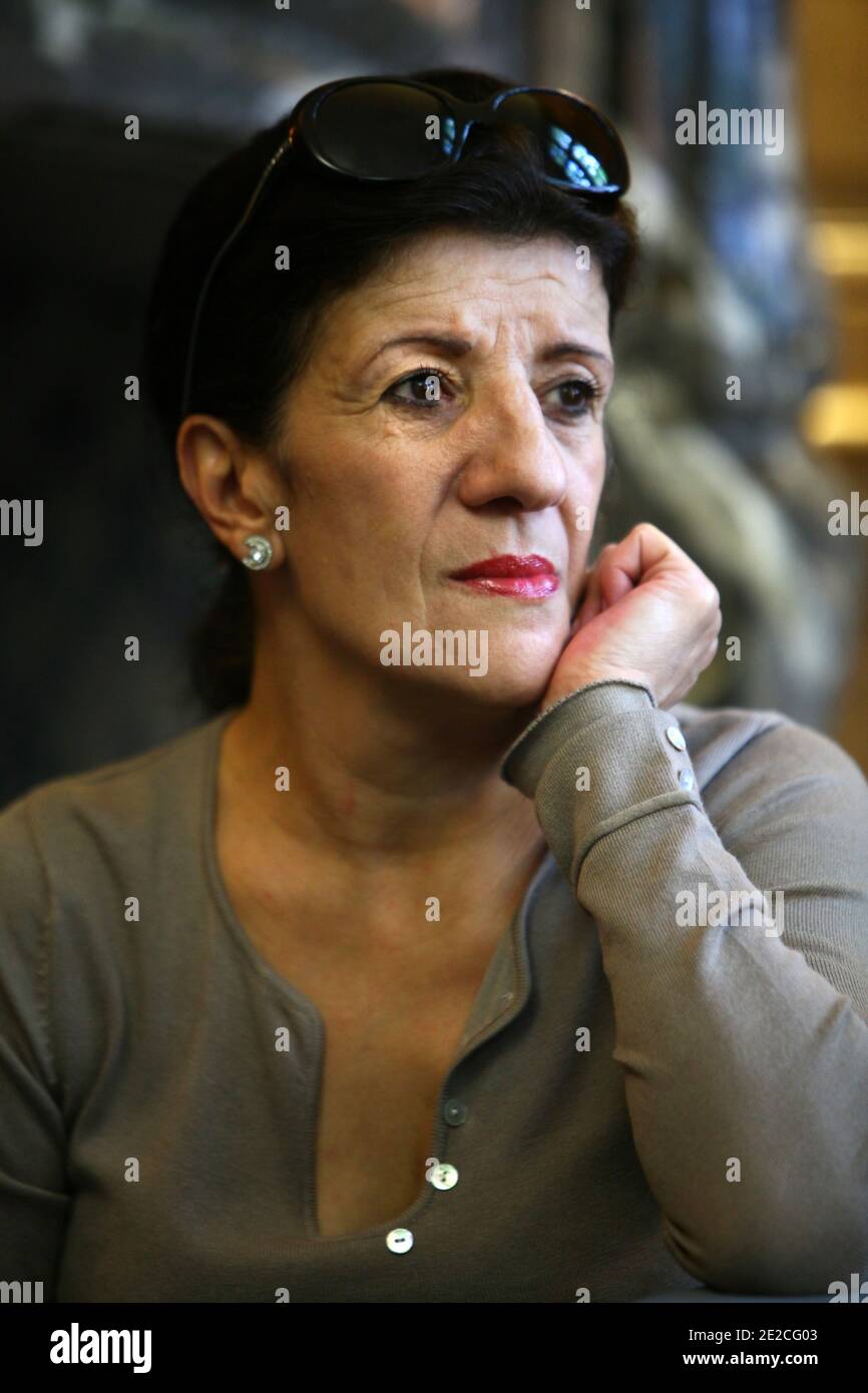 Algerian actress and singer Biyouna Baya Bouzar in Lille for the ...