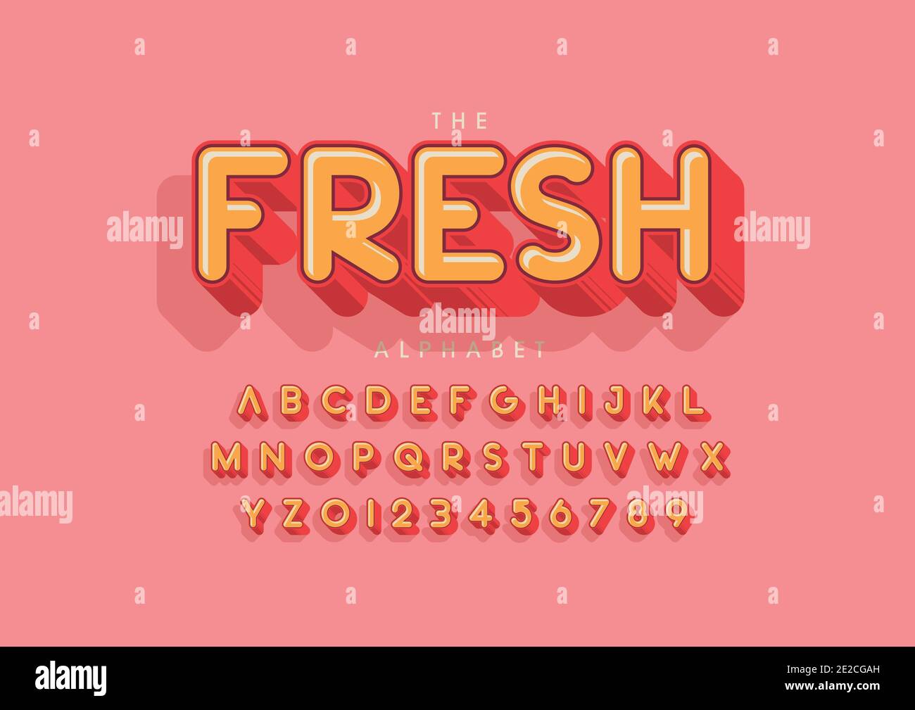 Vector of stylized alphabet and font Stock Vector Image & Art - Alamy