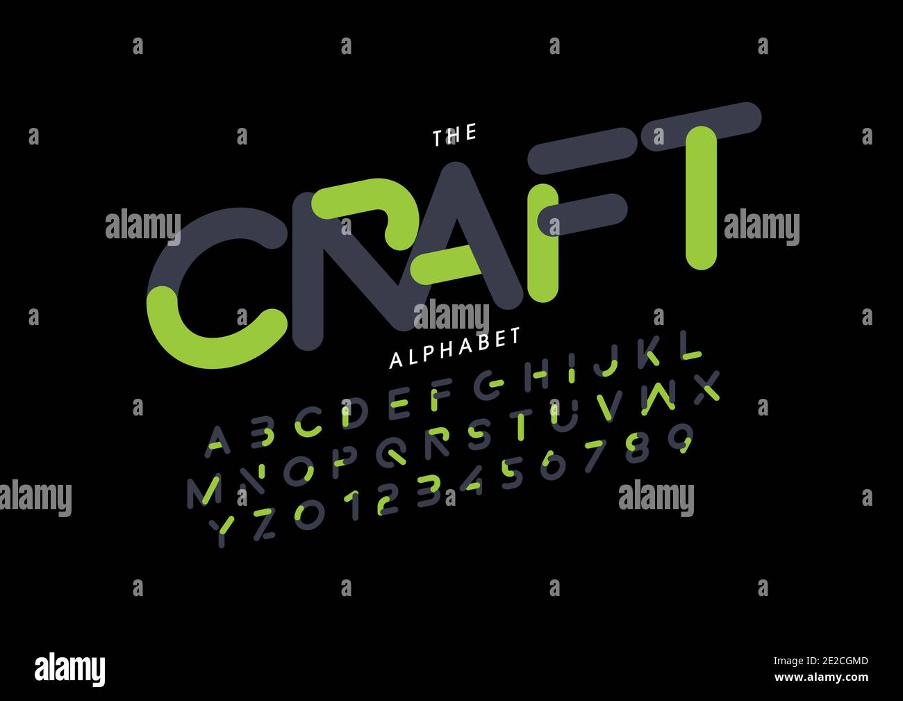 Vector of stylized alphabet and font Stock Vector Image & Art - Alamy