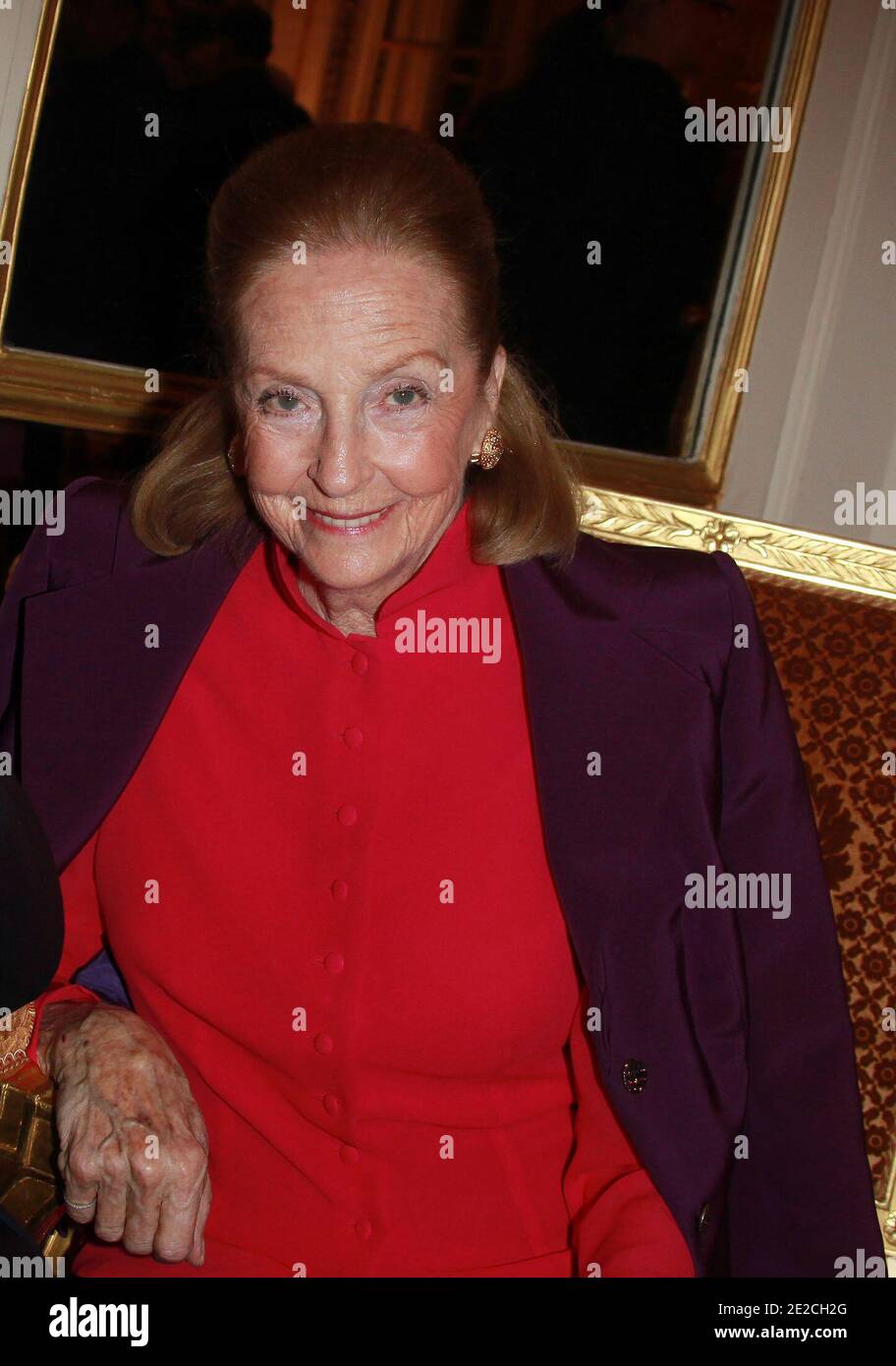 Doris Brynner (Yul Brynner's widow) attending the 'ANDAM diner Fashion ...