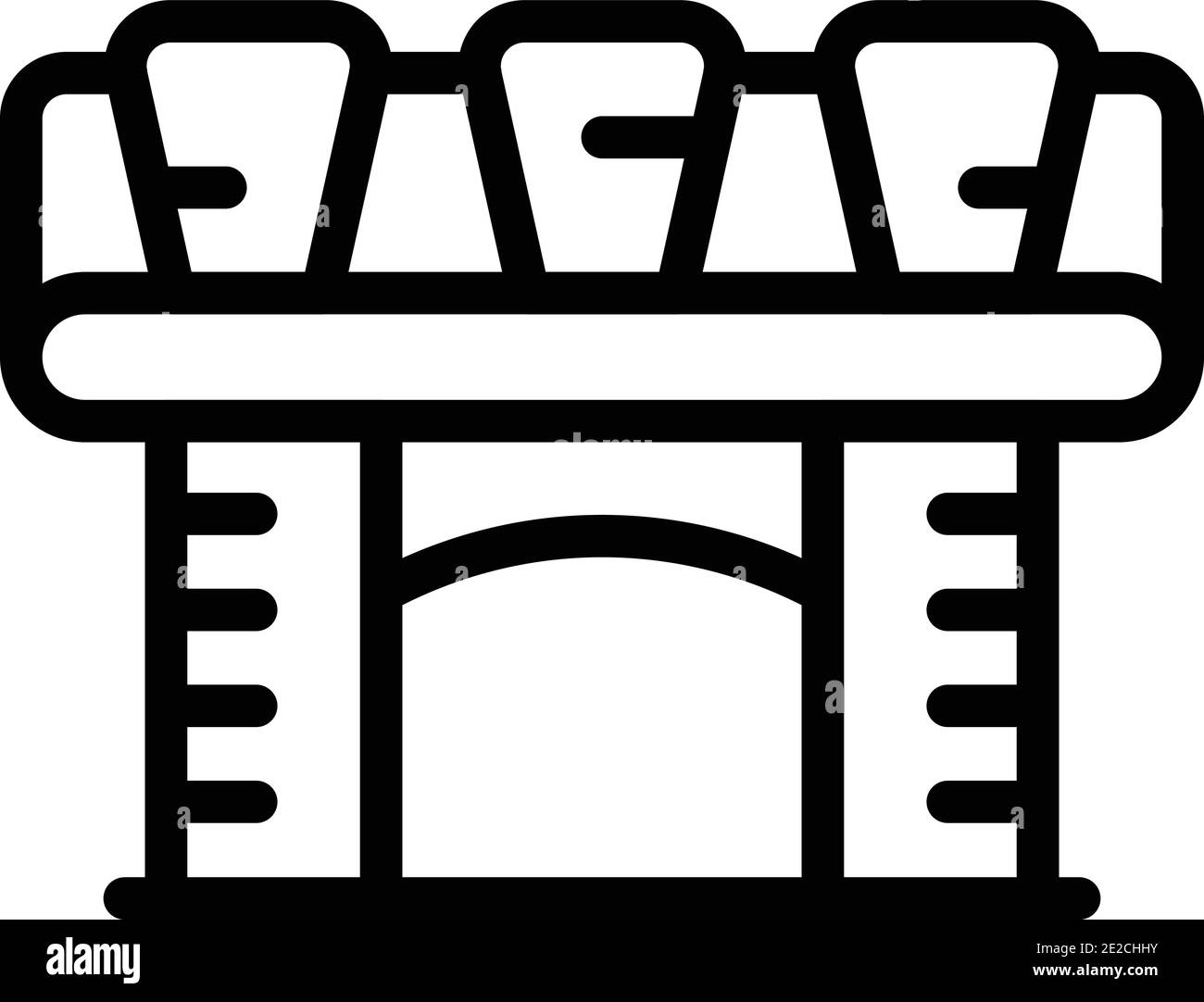 City infrastructure icon. Outline city infrastructure vector icon for ...