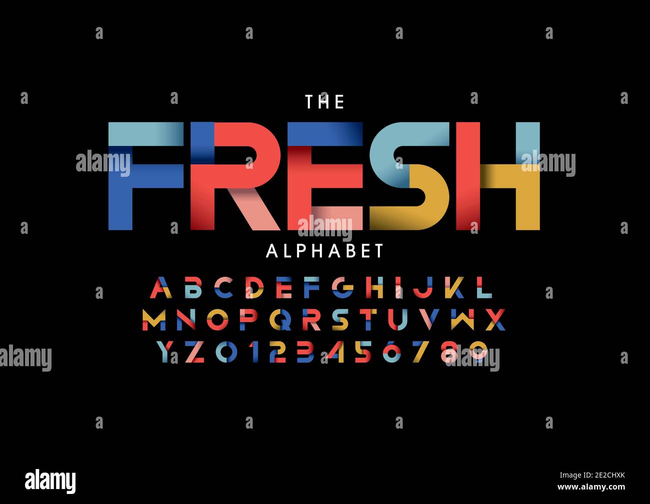 Vector of stylized alphabet and font Stock Vector Image & Art - Alamy