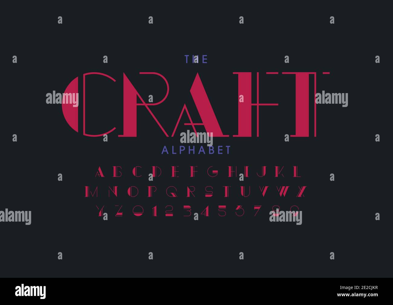 Vector of stylized alphabet and font Stock Vector Image & Art - Alamy