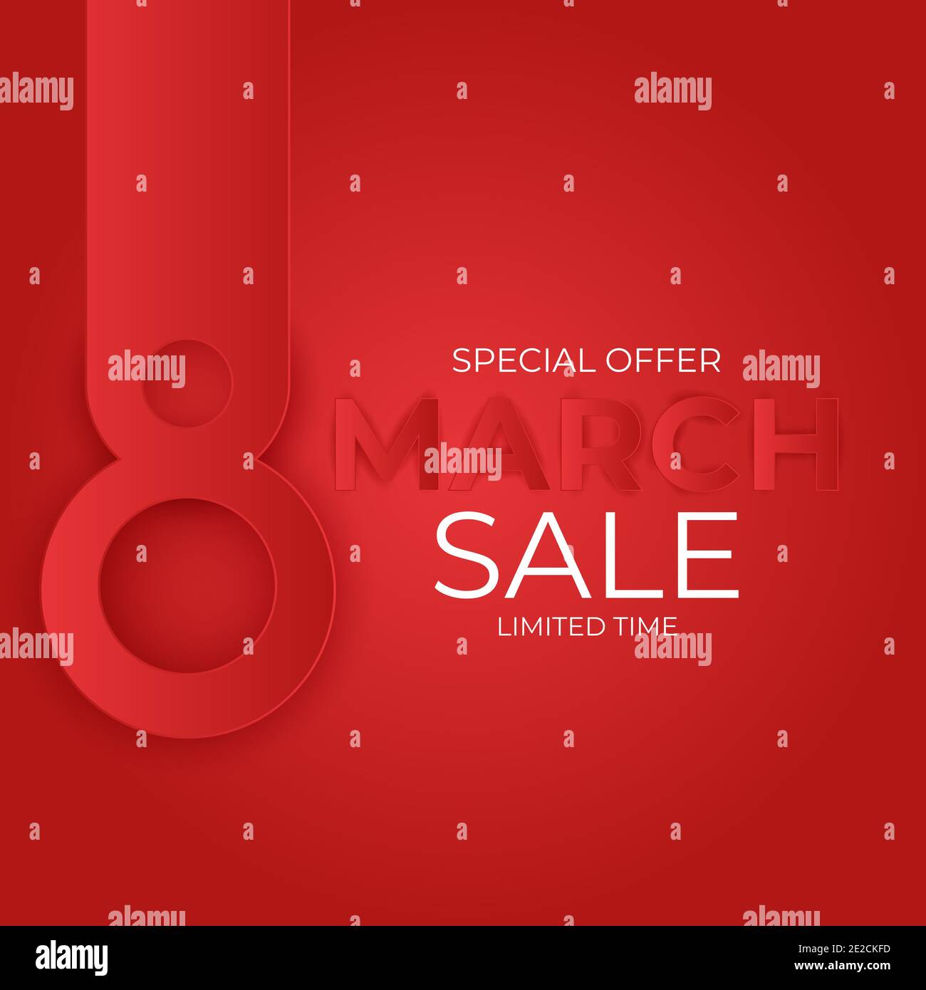 8 March sale banner Background Design. Template for advertising, web ...
