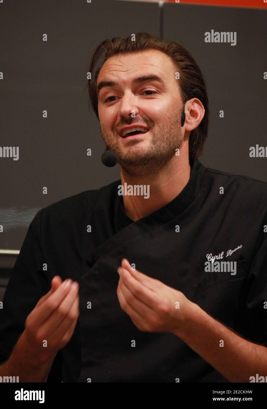 Cyril Lignac during the 1st 'Salon Des Passionnes De Cuisine' held at ...