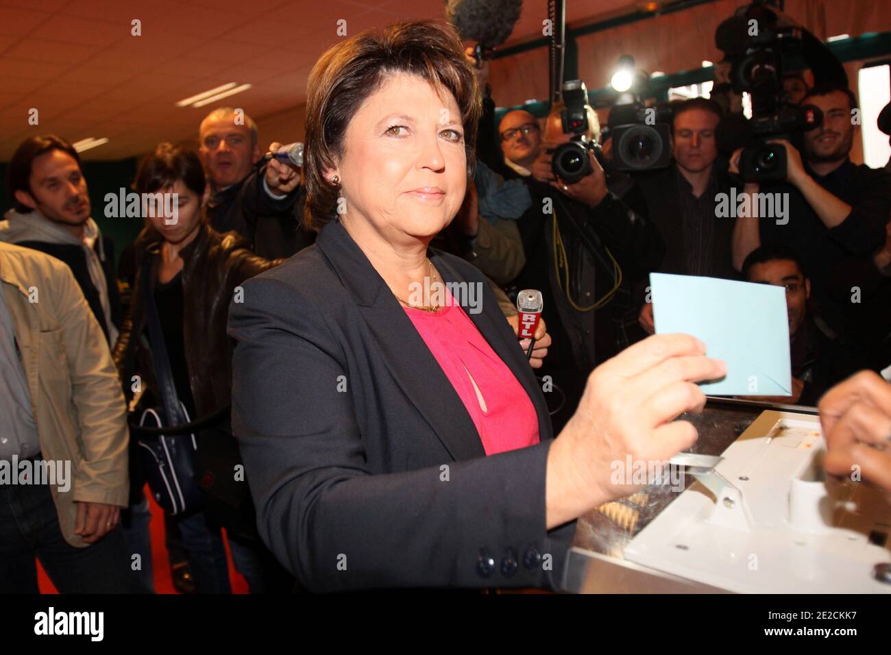 Martine Aubry, candidate for the French Socialist party's (PS) 2011 ...