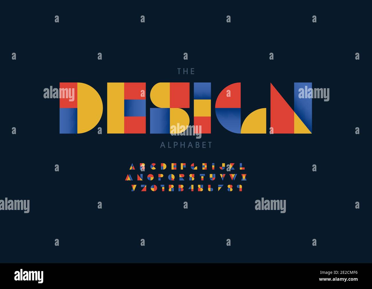 Vector of stylized alphabet and font Stock Vector Image & Art - Alamy