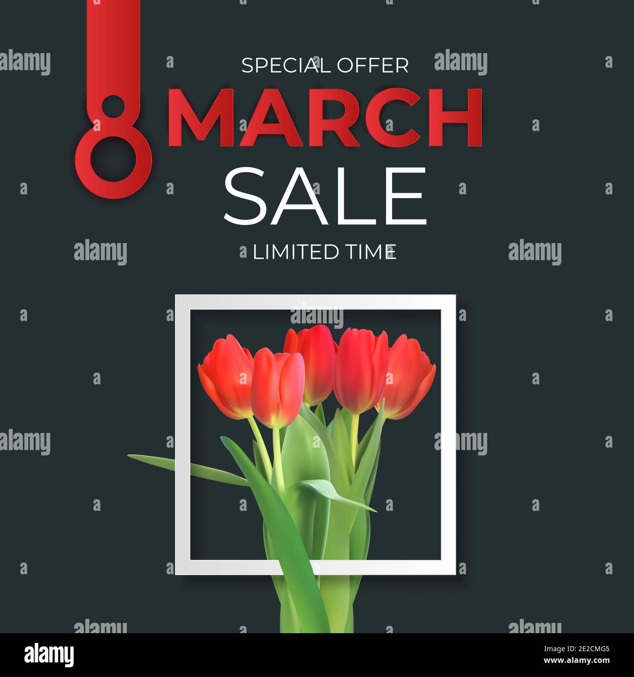 8 March sale banner Background Design. Template for advertising, web ...