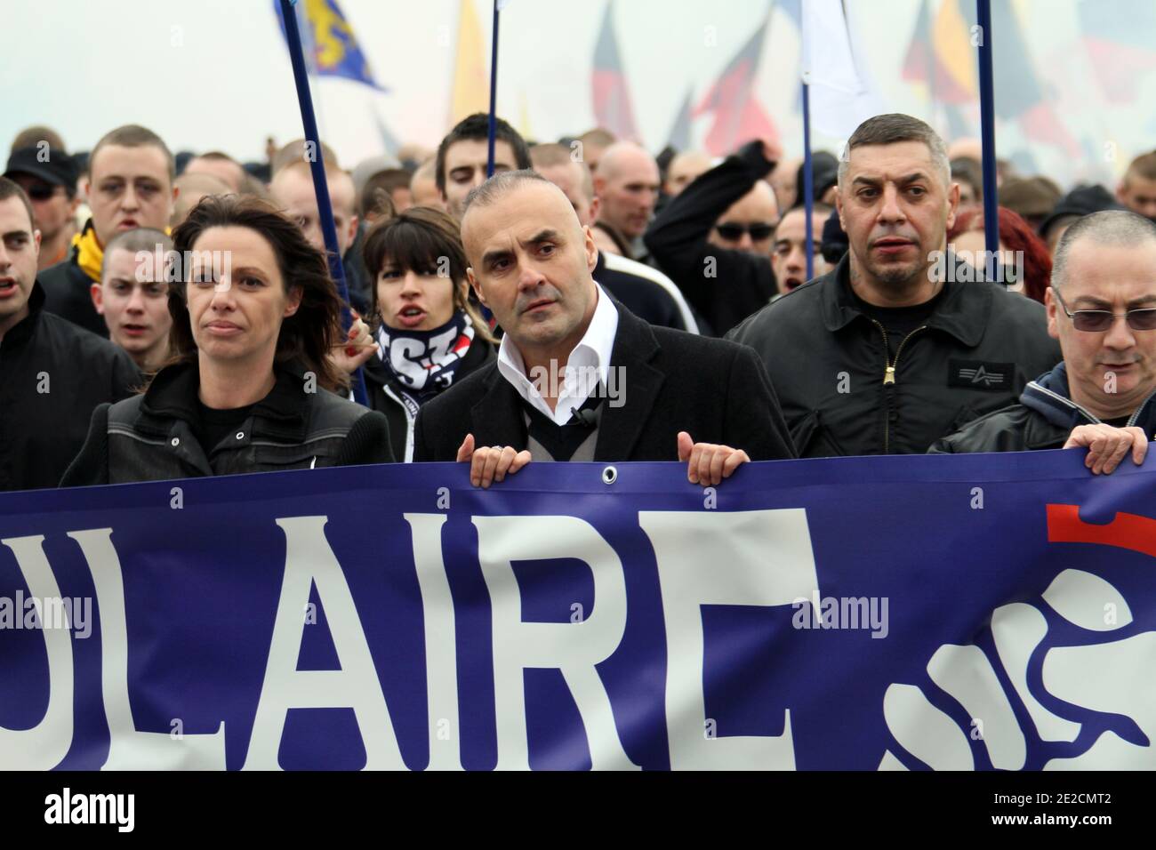 Serge Elie Ayoub alias Batskin in the 80's as he was skinhead leader takes part to a 600 French ...