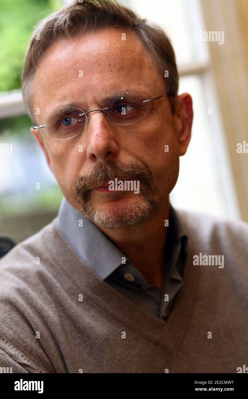 French movie producer Christophe Rossignon poses before press ...