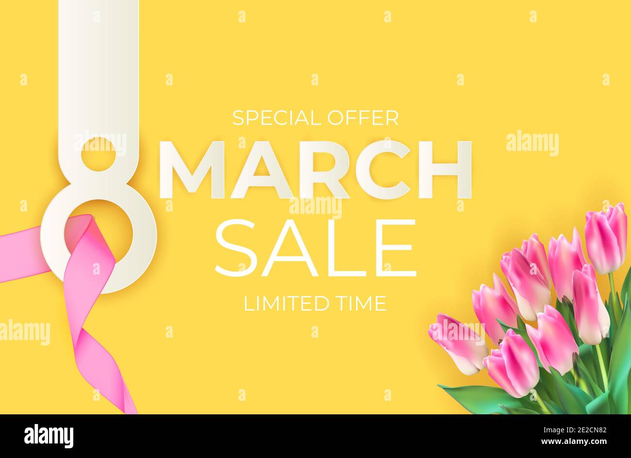 8 March sale banner Background Design. Template for advertising, web ...