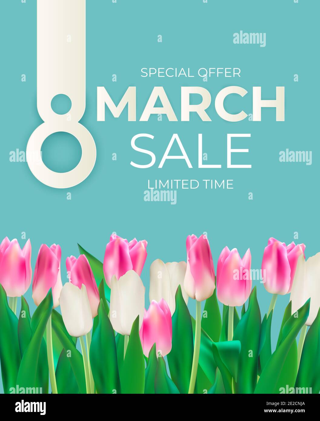 8 March sale banner Background Design. Template for advertising, web ...