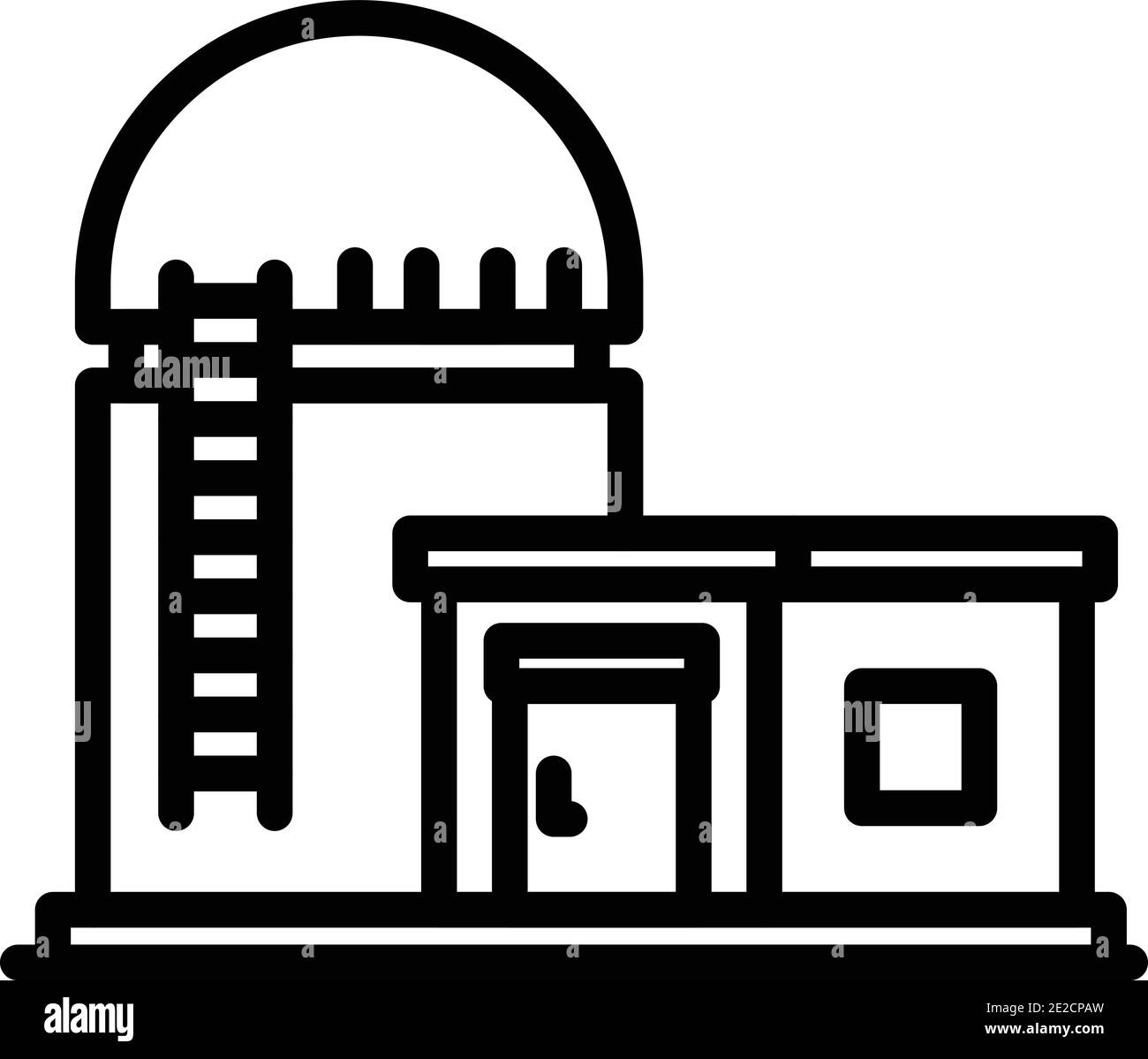Farm factory icon. Outline farm factory vector icon for web design ...