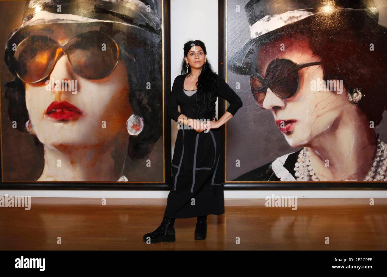 Spanish born painter Lita Cabellut presents 35 paintings of Coco Chanel ...