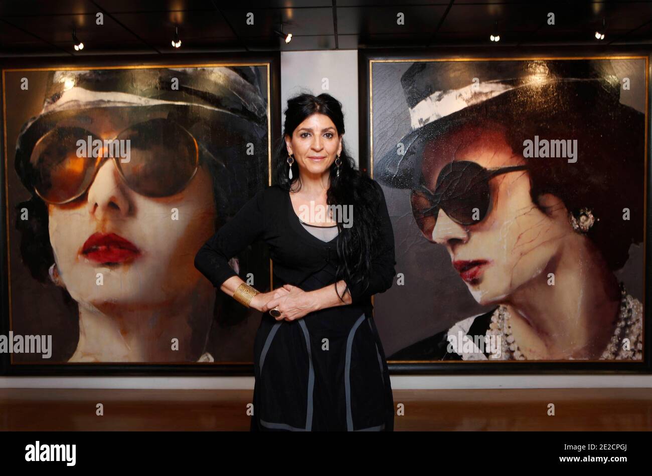 Spanish born painter Lita Cabellut presents 35 paintings of Coco Chanel ...