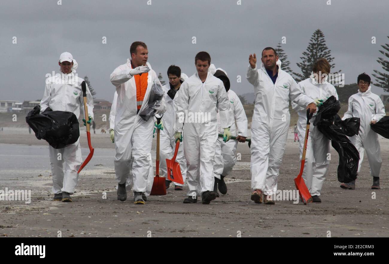 Clean-up crews hard at work patrolling and cleaning the shores of ...