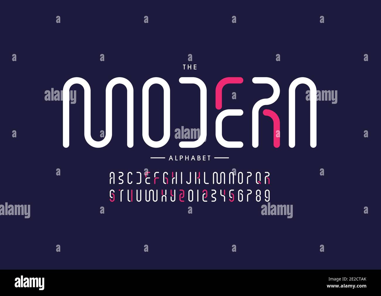 Vector of stylized alphabet and font Stock Vector Image & Art - Alamy