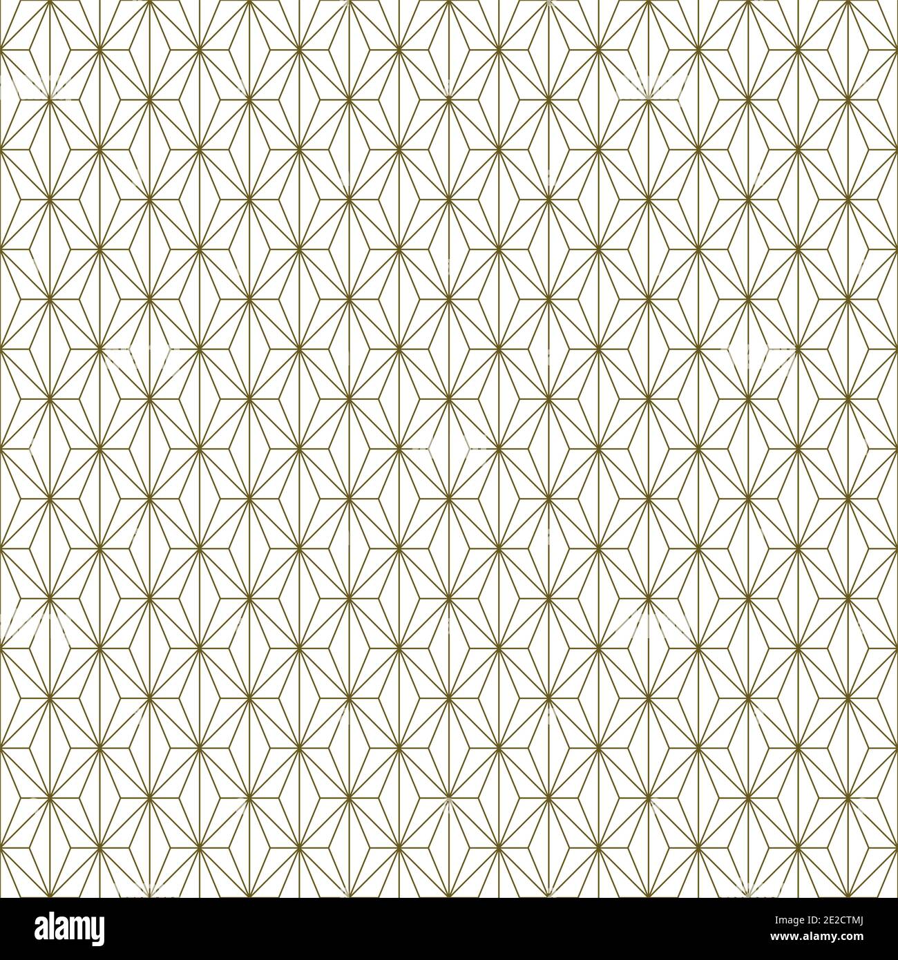 Japanese seamless Kumiko pattern in golden with thin lines Stock Vector ...