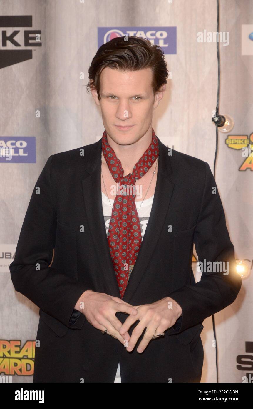 Matt Smith arriving for the Spike TV's "Scream Awards 2011" held at ...