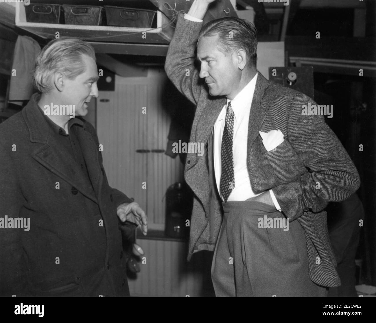 LIONEL BARRYMORE and Director VICTOR FLEMING on set candid during ...