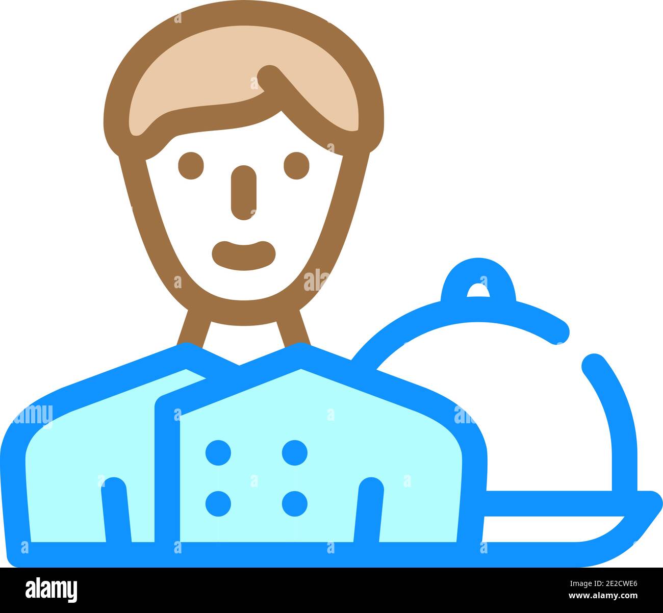 cook worker color icon vector illustration Stock Vector Image & Art - Alamy
