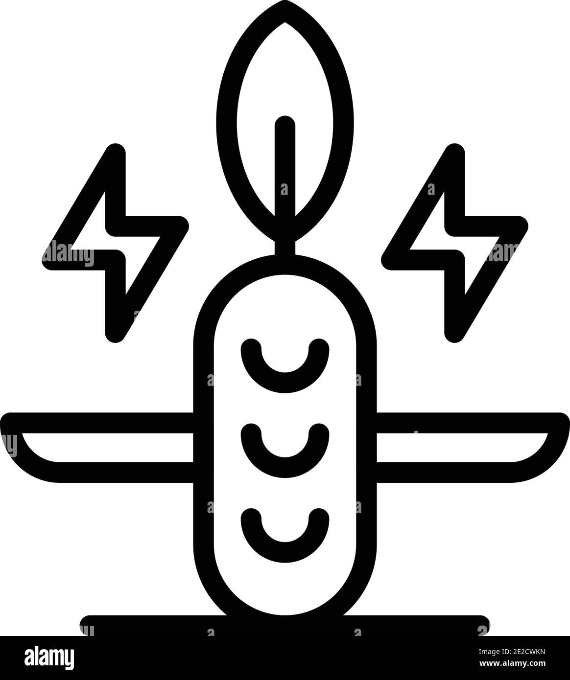 Candle innovation icon. Outline candle innovation vector icon for web ...