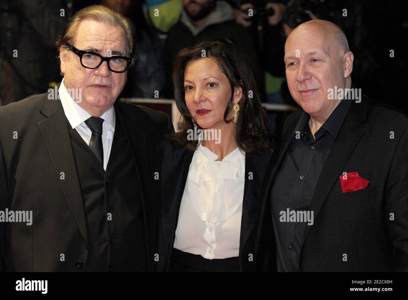 Brian Cox, Gaby Tana and Colin Vaines attend the 'Coriolanus' screening ...