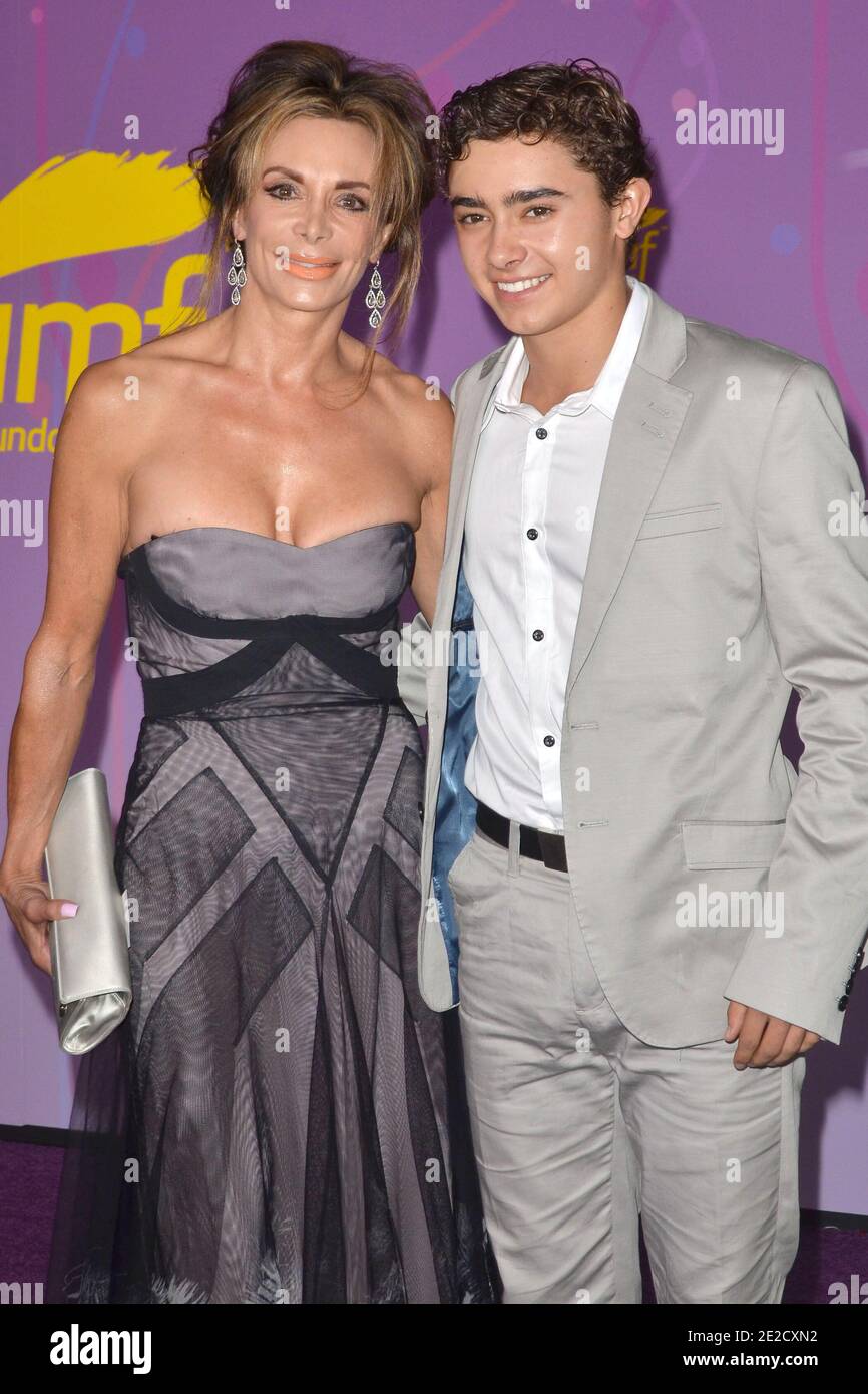 Lesley Vogel and Jansen Panettiere arriving for The Alfred Mann ...