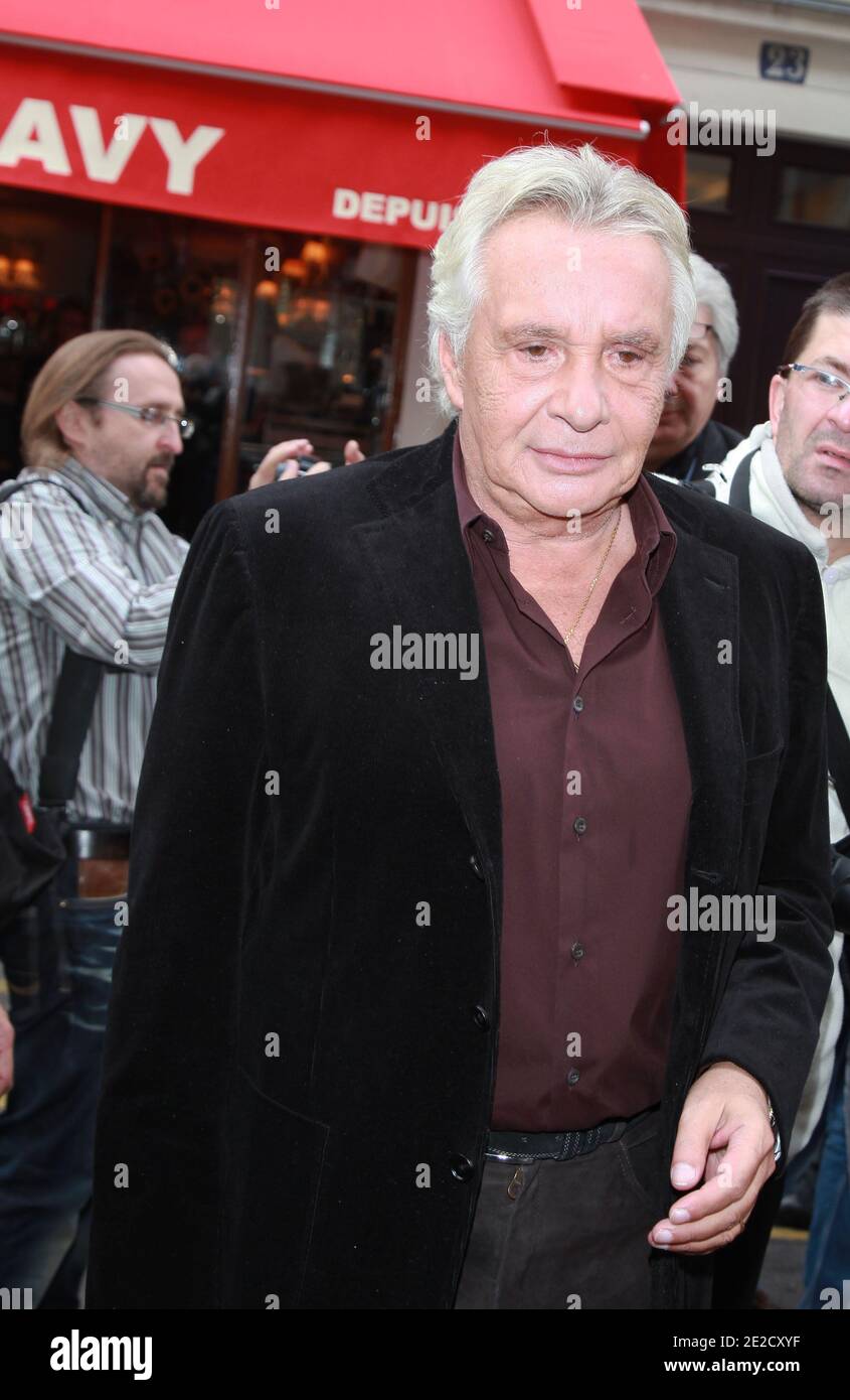 Michel Sardou attending a Radio taping in Paris, France on October 17 ...