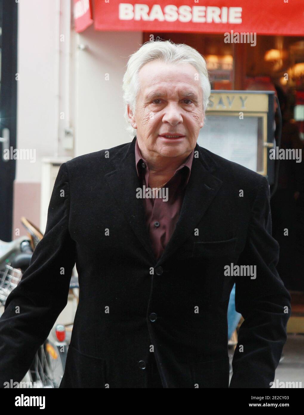 Michel Sardou attending a Radio taping in Paris, France on October 17 ...