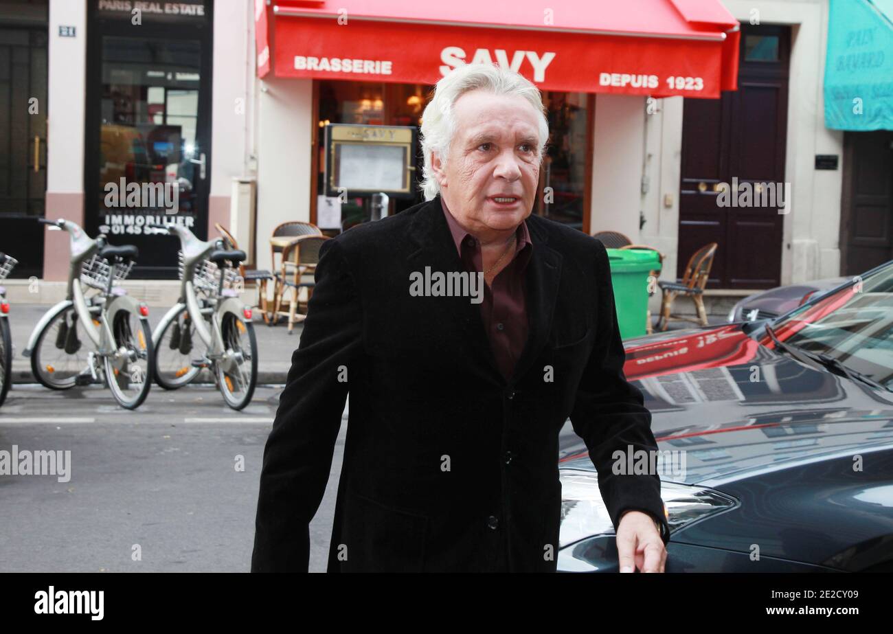 Michel Sardou attending a Radio taping in Paris, France on October 17 ...