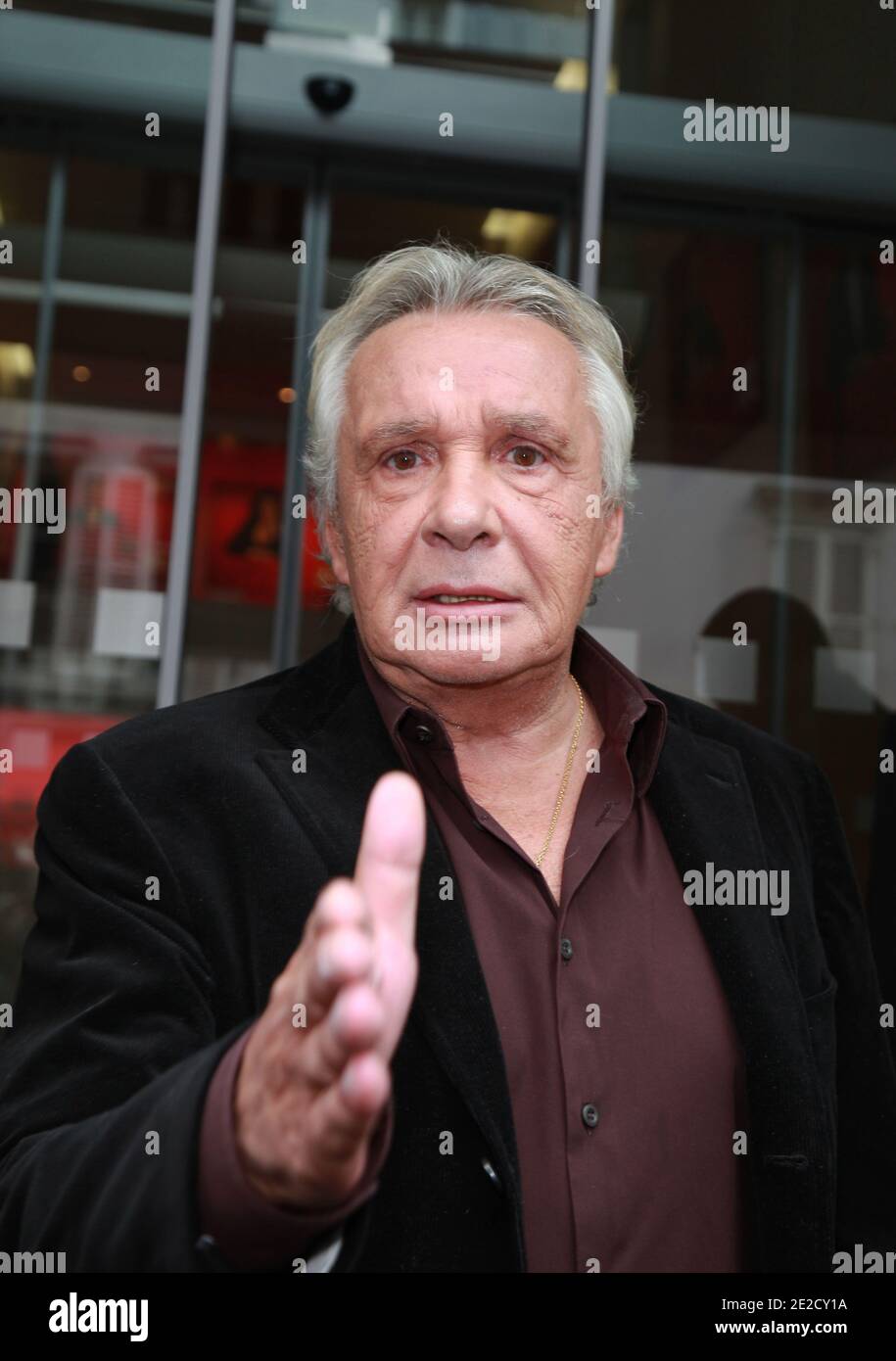 Michel Sardou attending a Radio taping in Paris, France on October 17 ...