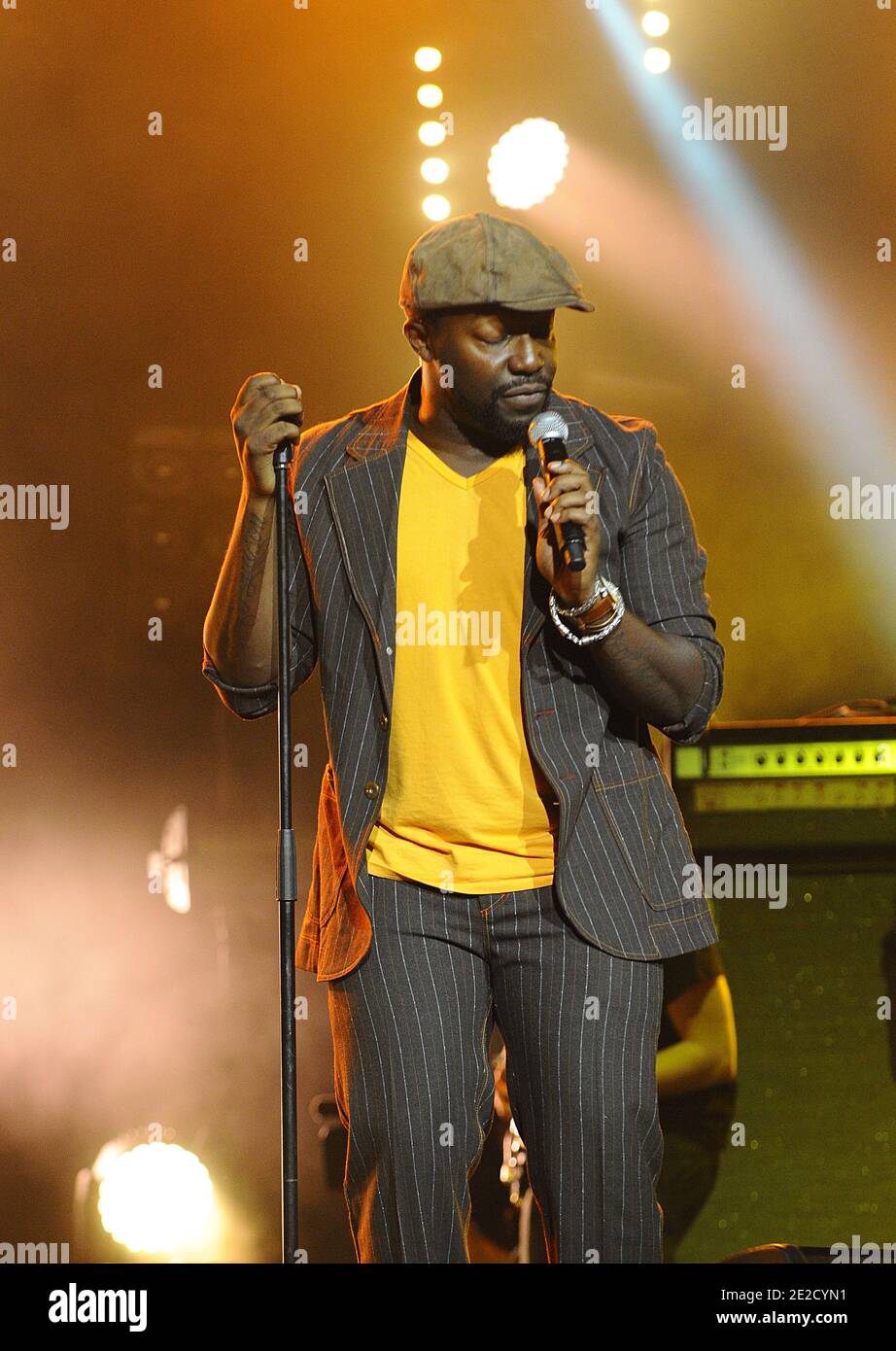 Sly Johnson performs during the 'Prix Constantin' ceremony held at 'L ...