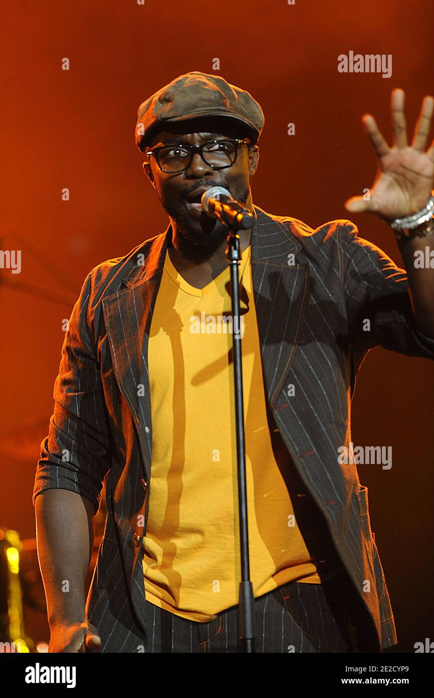 Sly Johnson performs during the 10th 'Prix Constantin' ceremony held at ...