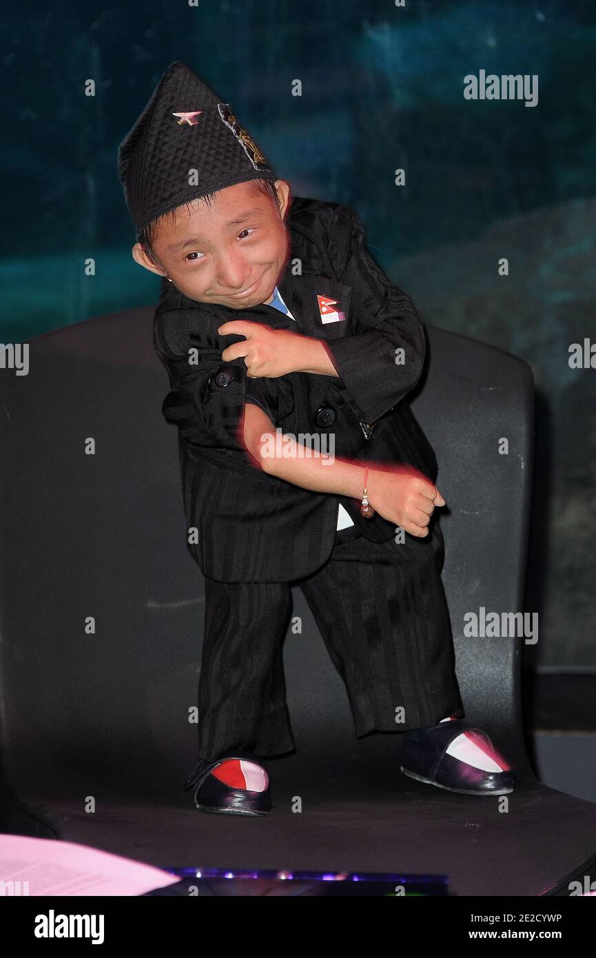 Khagendra Thapa Magar, the smallest man in the world attending a press ...