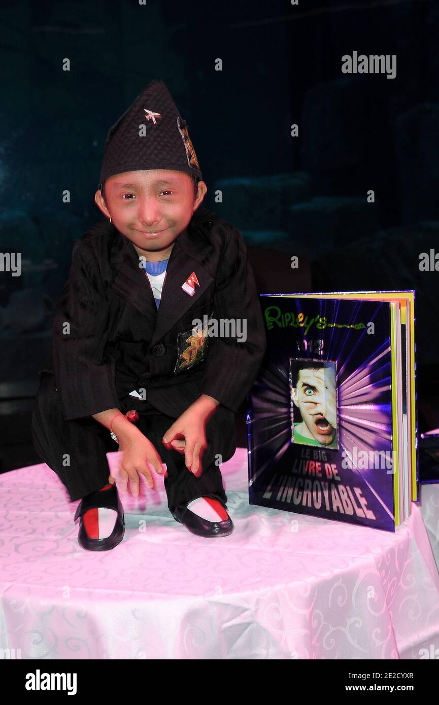 Khagendra Thapa Magar, the smallest man in the world attending a press ...