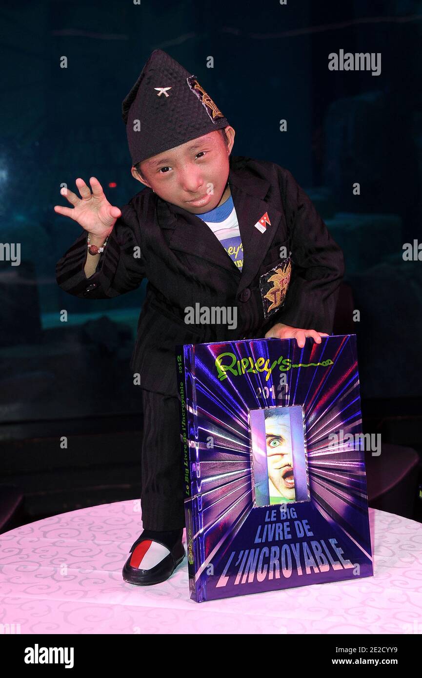 Khagendra Thapa Magar, the smallest man in the world attending a press ...