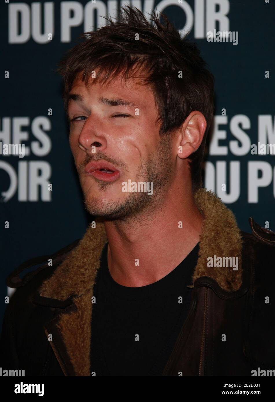 Gaspard Ulliel attending the French premiere of 'The Ides of March ...