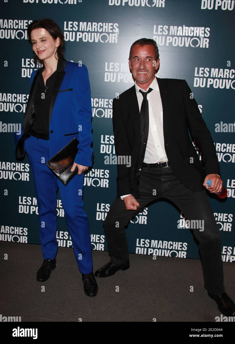 Juliette Binoche and Christophe Dechavanne attending the premiere of ...